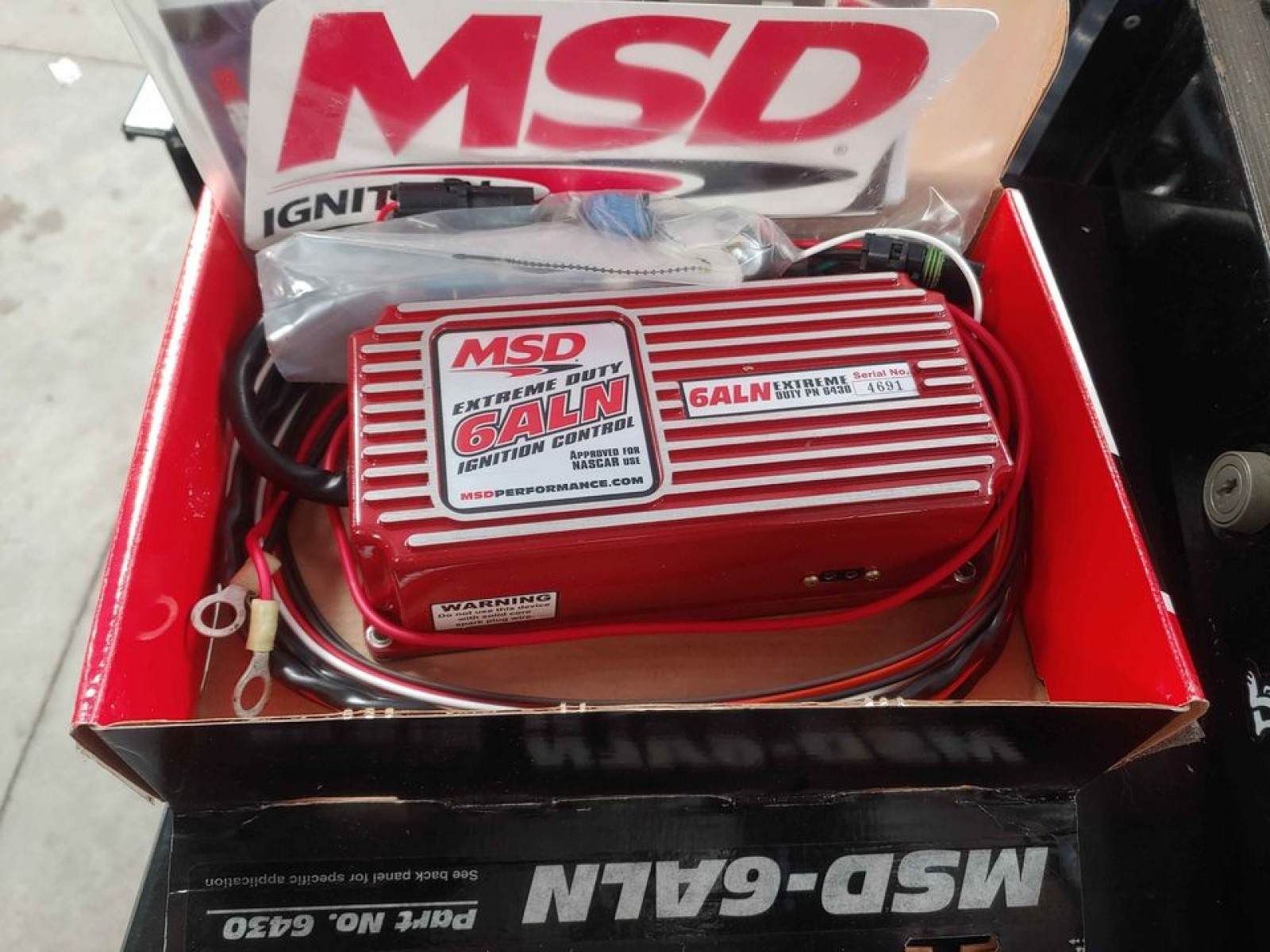 MSD 6430 6ALN NASCAR Extreme Duty Igniton Box Red Rev Limiter Universal ...